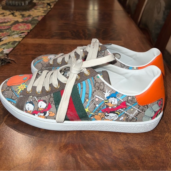 Gucci | Shoes | Rare Gucci Ace X Disney Huey Dewey Louie Gg Logo ...